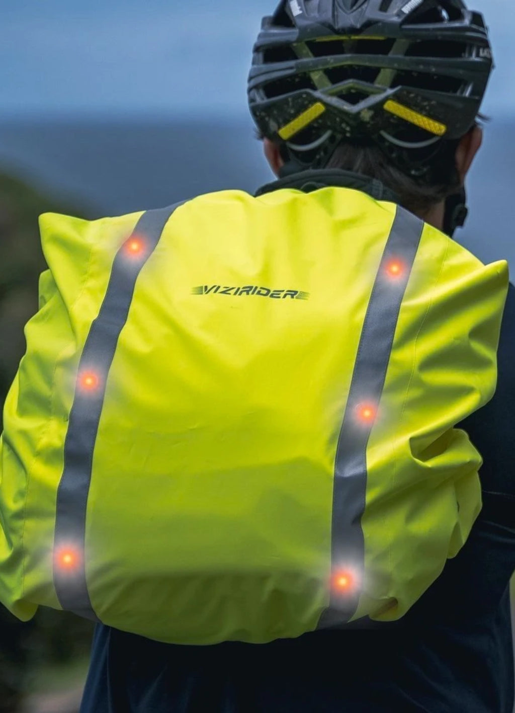 LED Backpack Cover Yellow – Vizirider UK